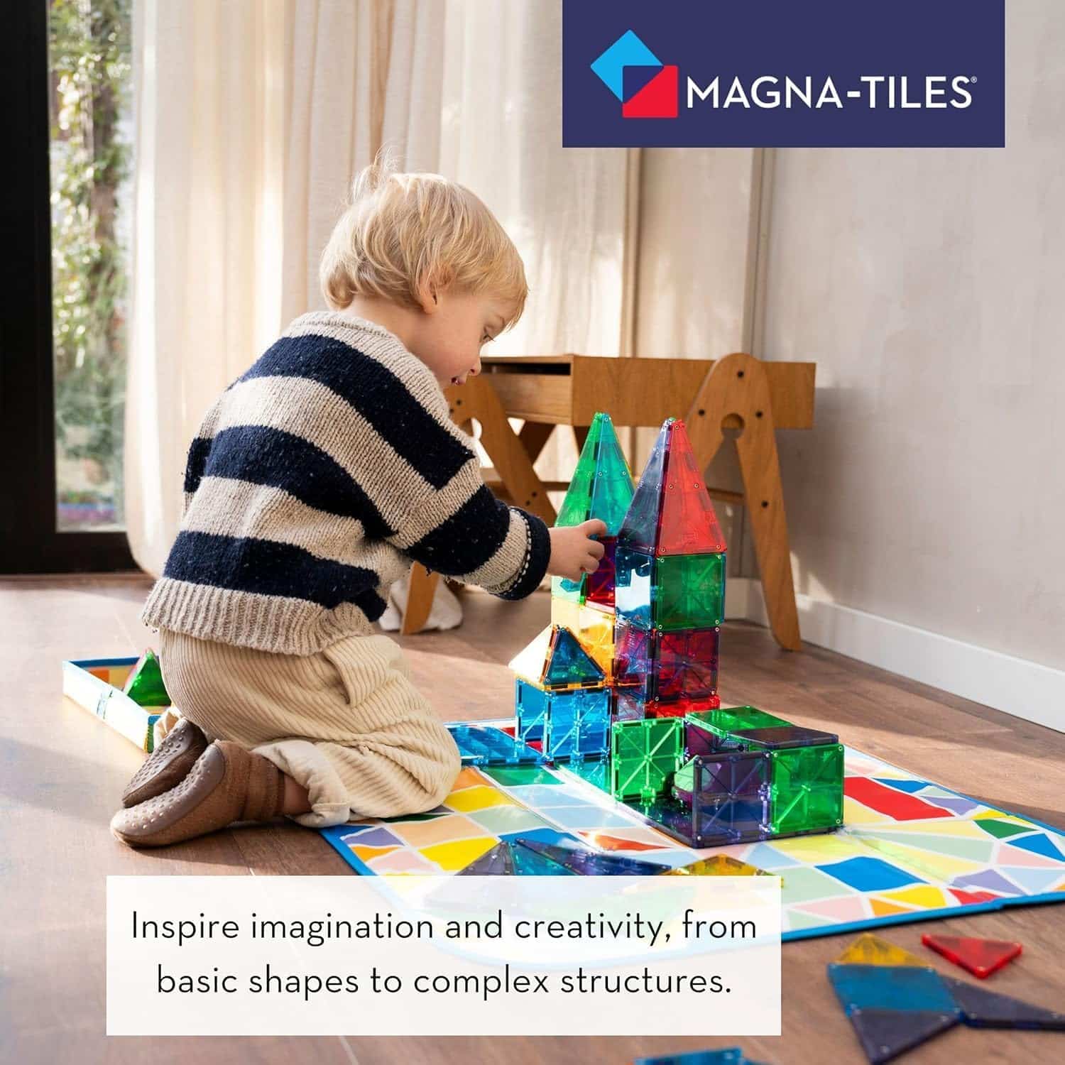 MAGNA-TILES Classic 100 Piece Magnetic Construction